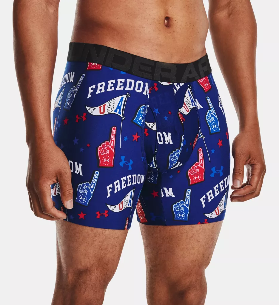 Tech 6 Inch Boxer Brief With Fly Royal/Black M by Under Armour