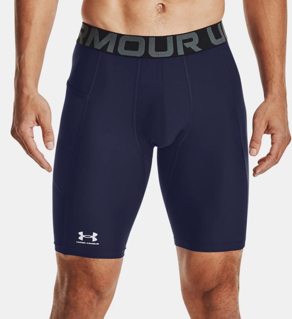 HeatGear Long Compression Short W/Pocket Midnight M by Under Armour