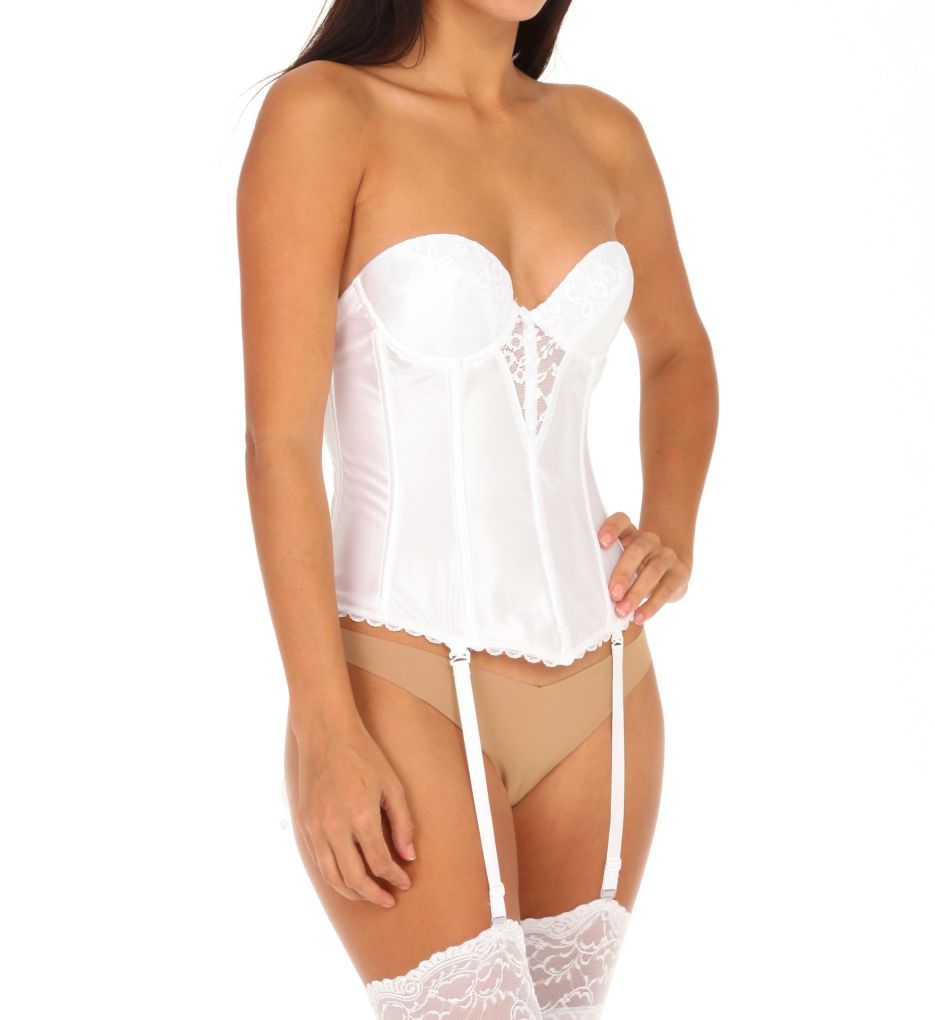Va Bien Strapless Plunge Backless Bustier Bra 6363 White 36b Ebay