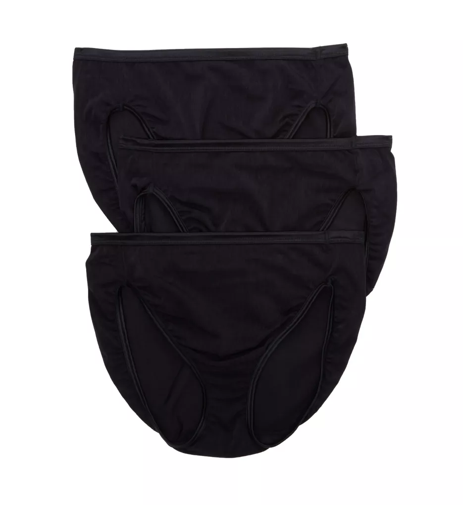 Illumination Hi Cut Brief Panty 3 Pack Blackblackblack 7