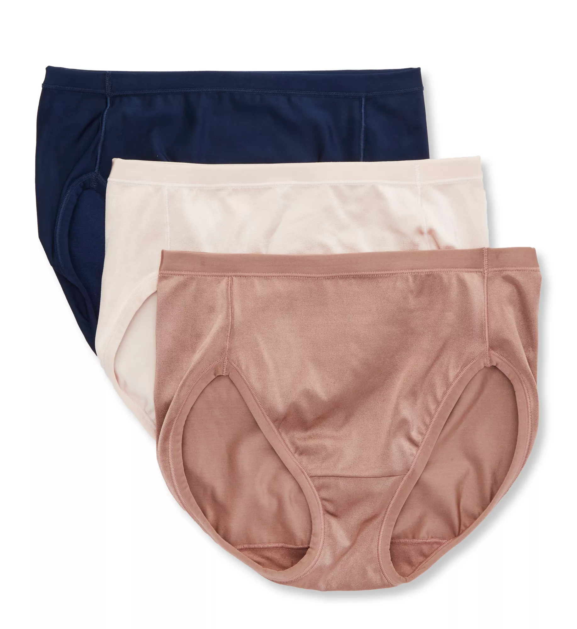Body Caress Hi-Cut Panty 3-Pack Mousse/Quartz/Navy 6