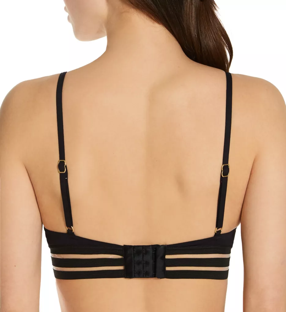 Coast Lines Mesh Elastic Triangle Bikini Swim Top