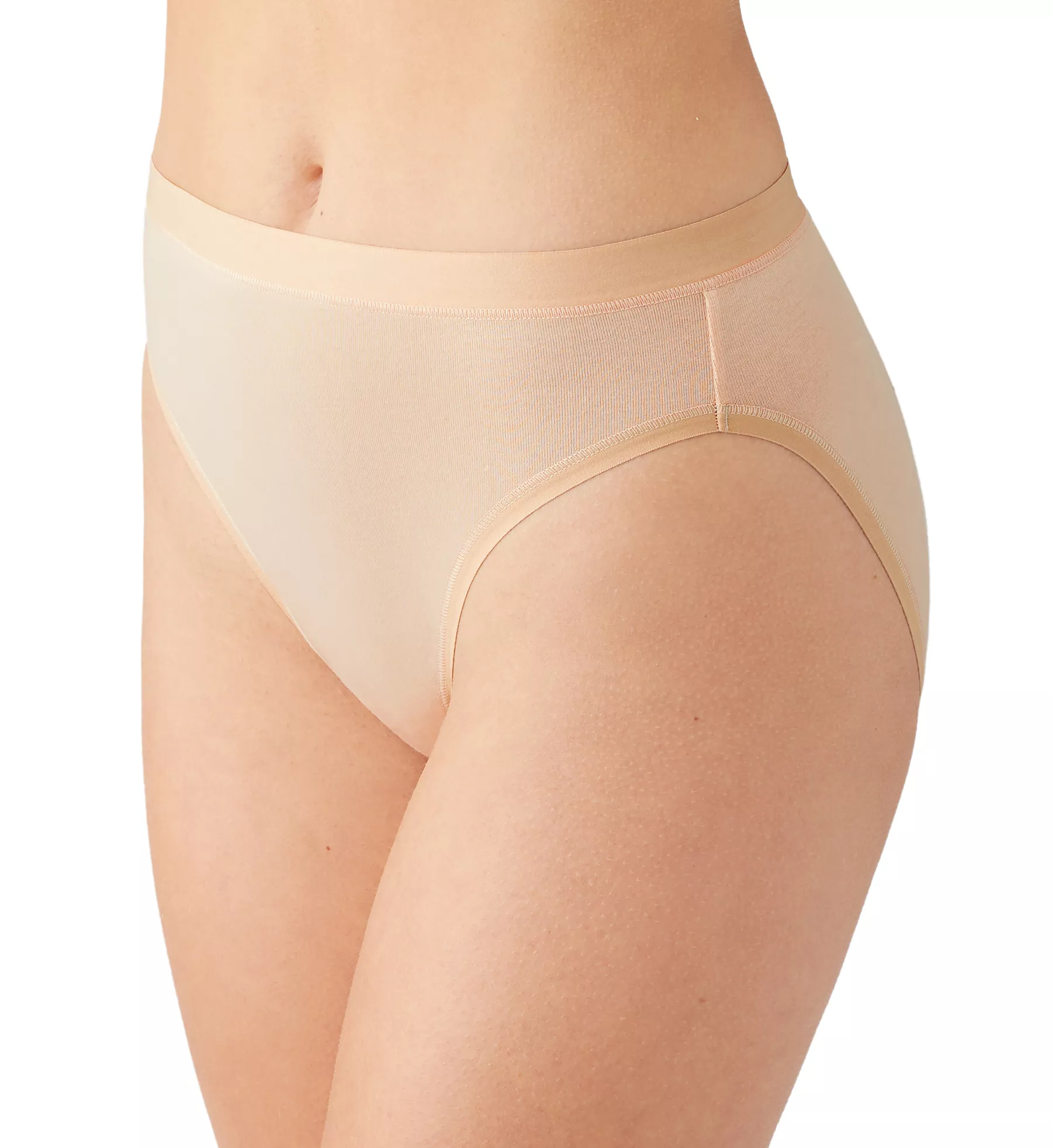 Understated Cotton Hi Cut Panty Sand L
